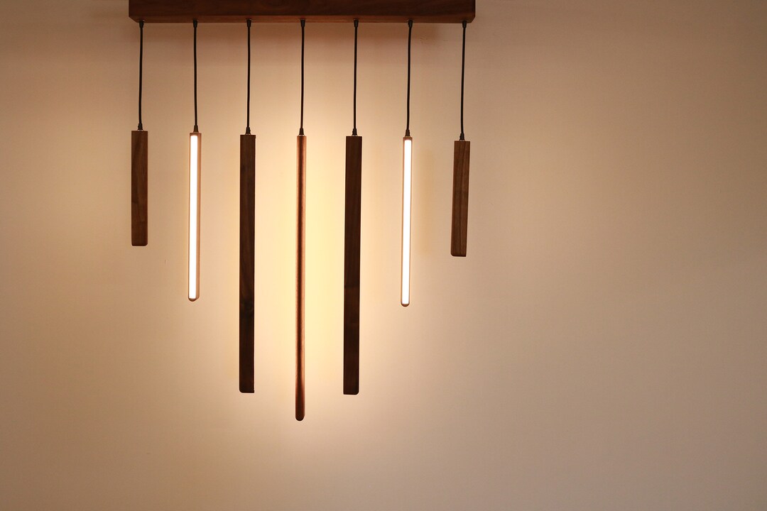 Linear Cluster LED Chandelier | Custom Modern Light Fixture - Etsy