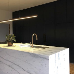 Linear Suspension LED Pendant | Custom Modern Light Fixture - Etsy