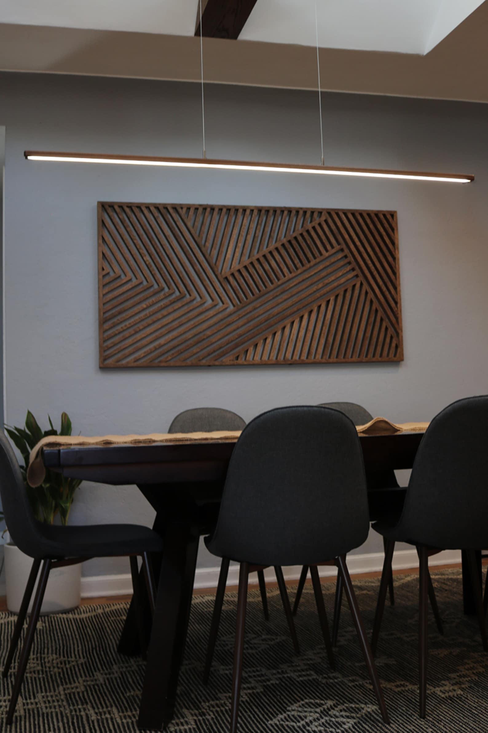 Ultra-slim Linear Suspension LED Pendant Light | Etsy