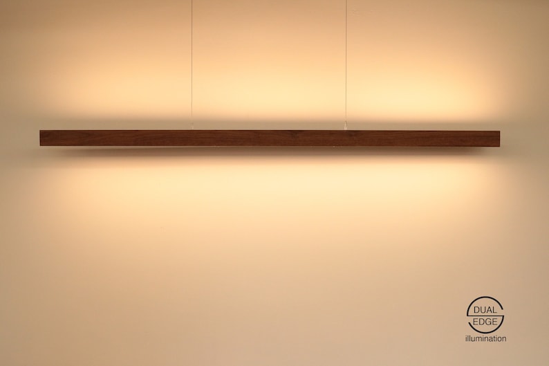 Dual-edge Linear Suspension LED Pendant | Custom Modern Light Fixture ...