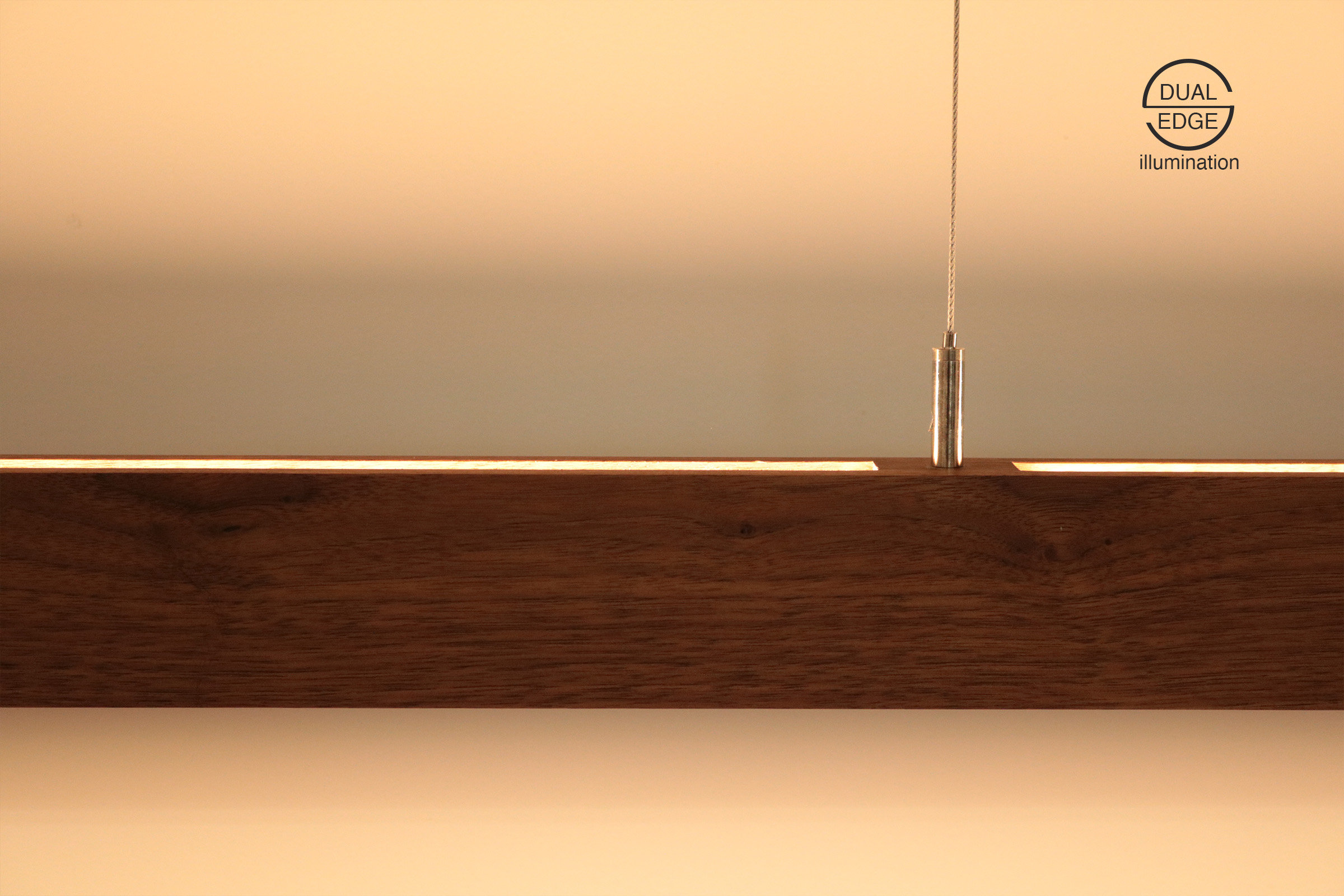 Dual-edge Linear Suspension LED Pendant | Custom Modern Light Fixture ...