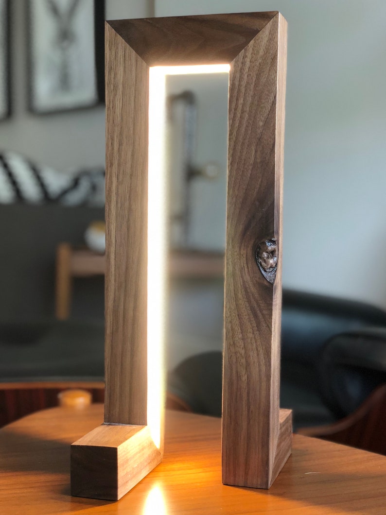 Modern LED Side Lamp - Etsy