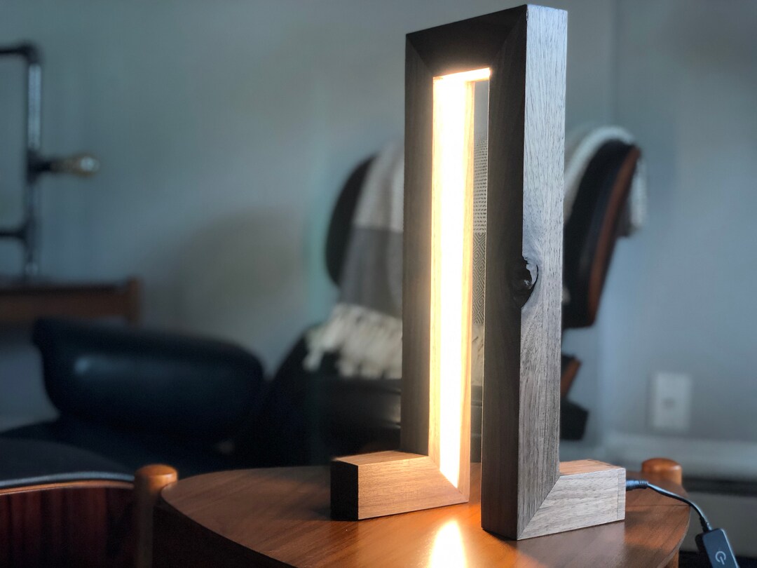 Modern LED Table Lamp | Mid Century Light Fixture - Etsy