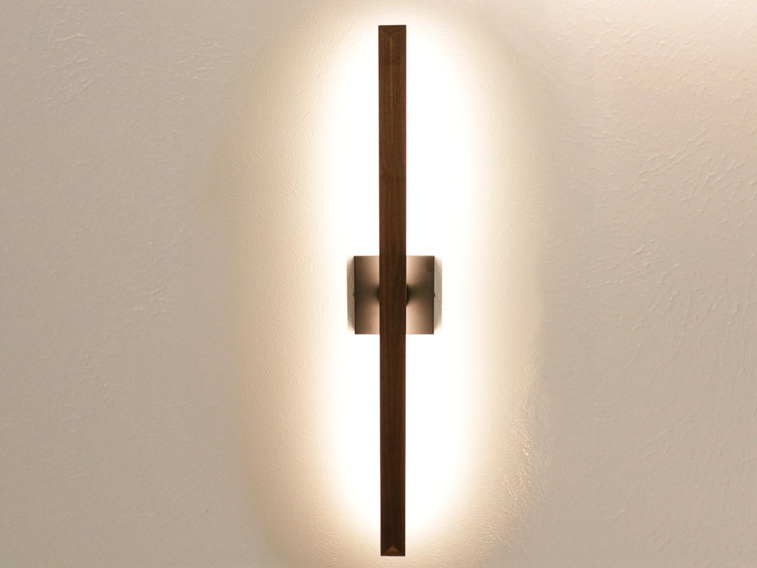 Linear LED Wall Sconce | Mid Century Modern Lighting - Etsy