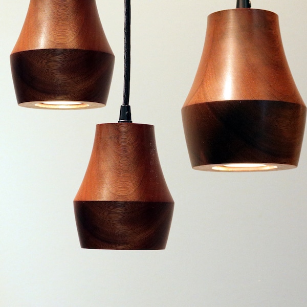 Wood Light Fixture - Etsy