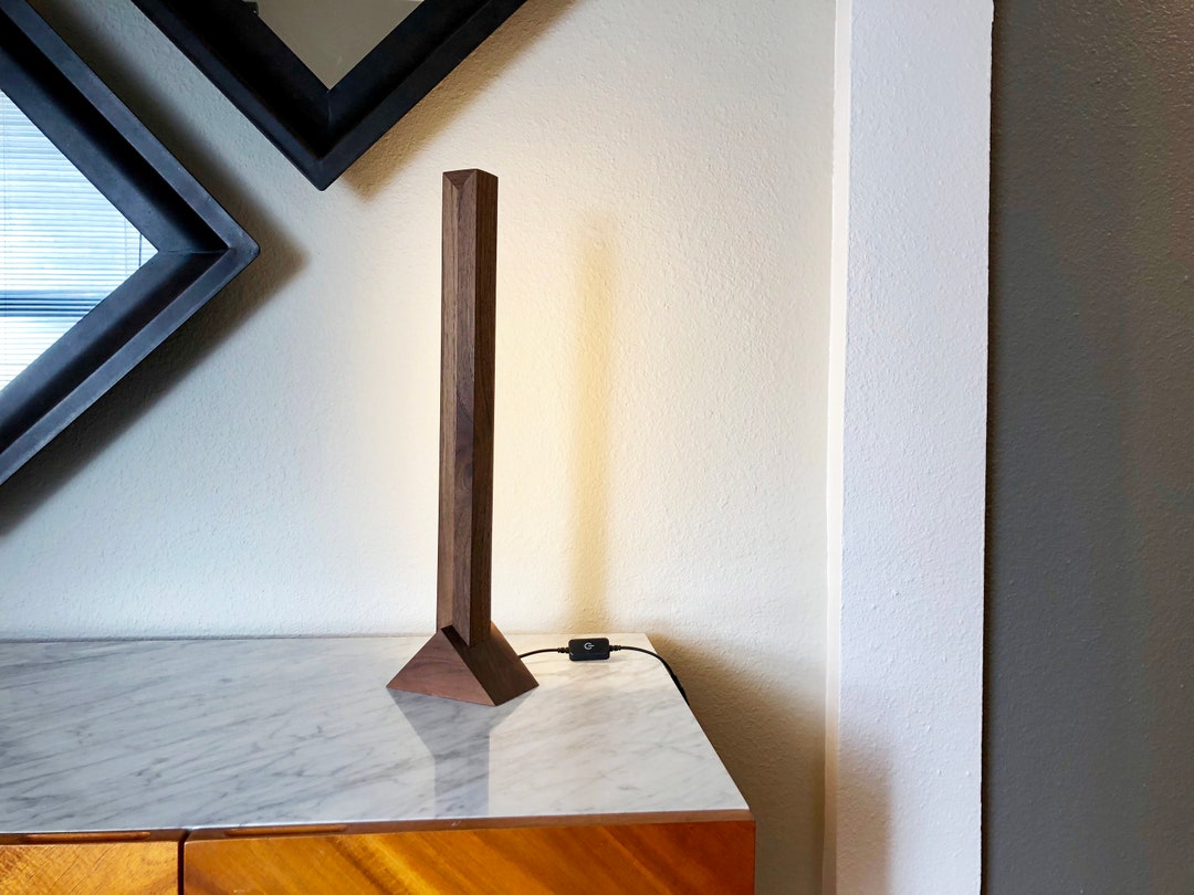 Modern LED Table Lamp | Mid Century Light Fixture - Etsy