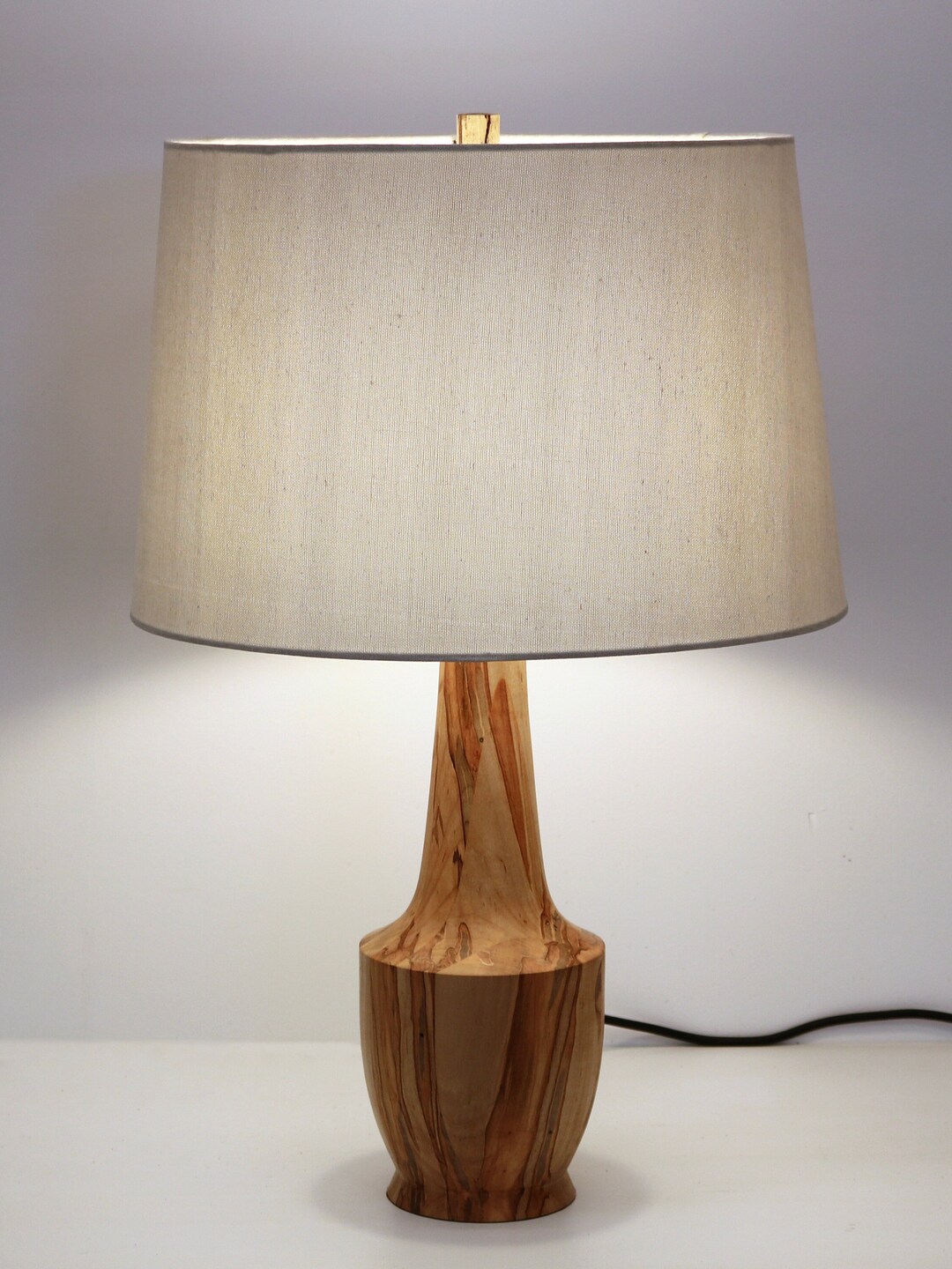 Ambrosia Maple Table Lamp Mid Century Modern Light Fixture - Etsy