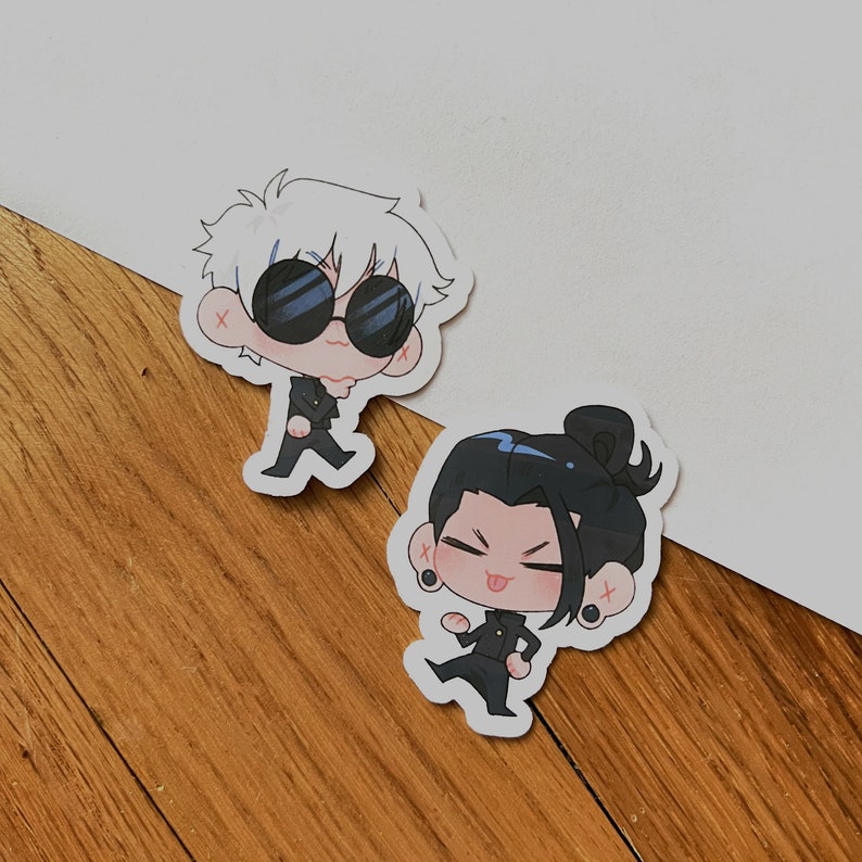 JJK Jujutsu Kaisen Gojo & Geto Matching Sticker Set - Etsy