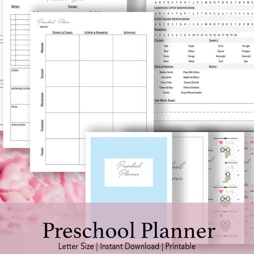 Preschool Planner - Etsy