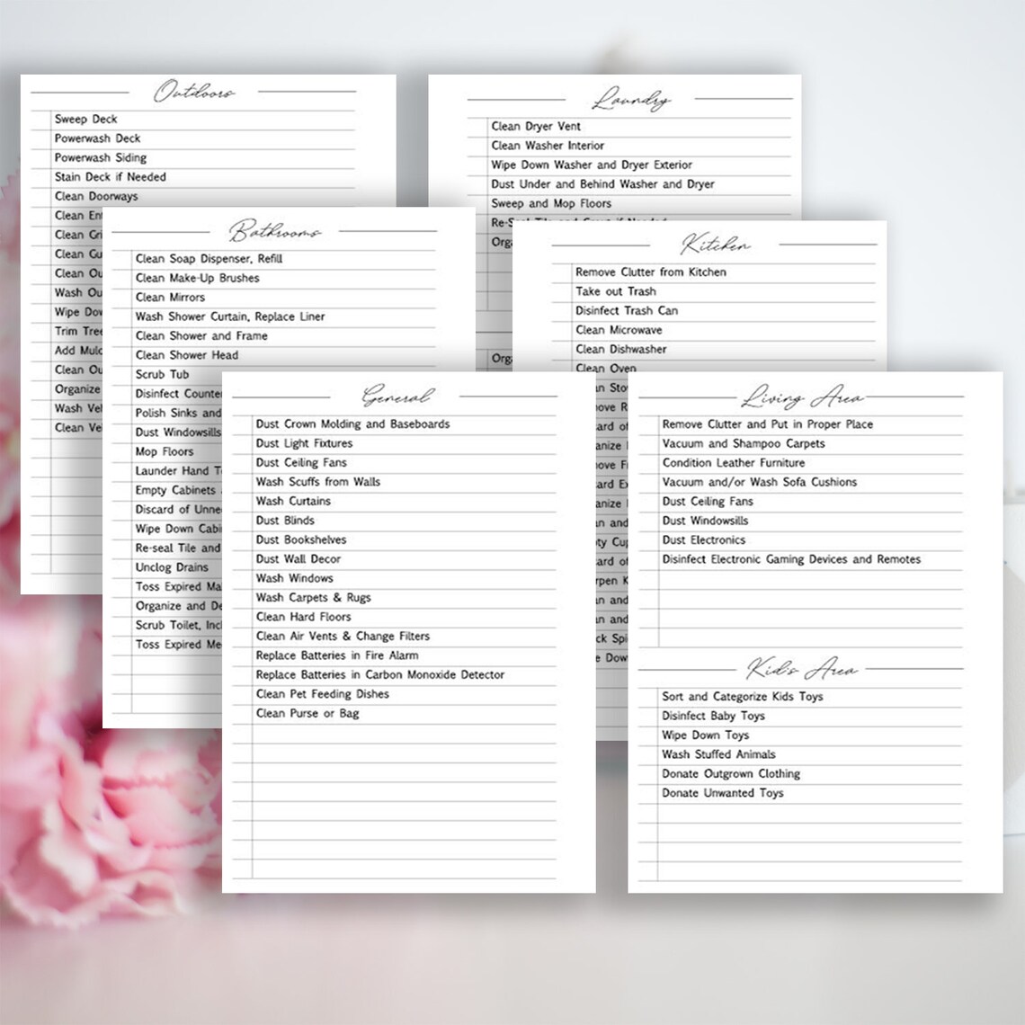 Classic Happy Planner Discbound Ultimate Home Management | Etsy