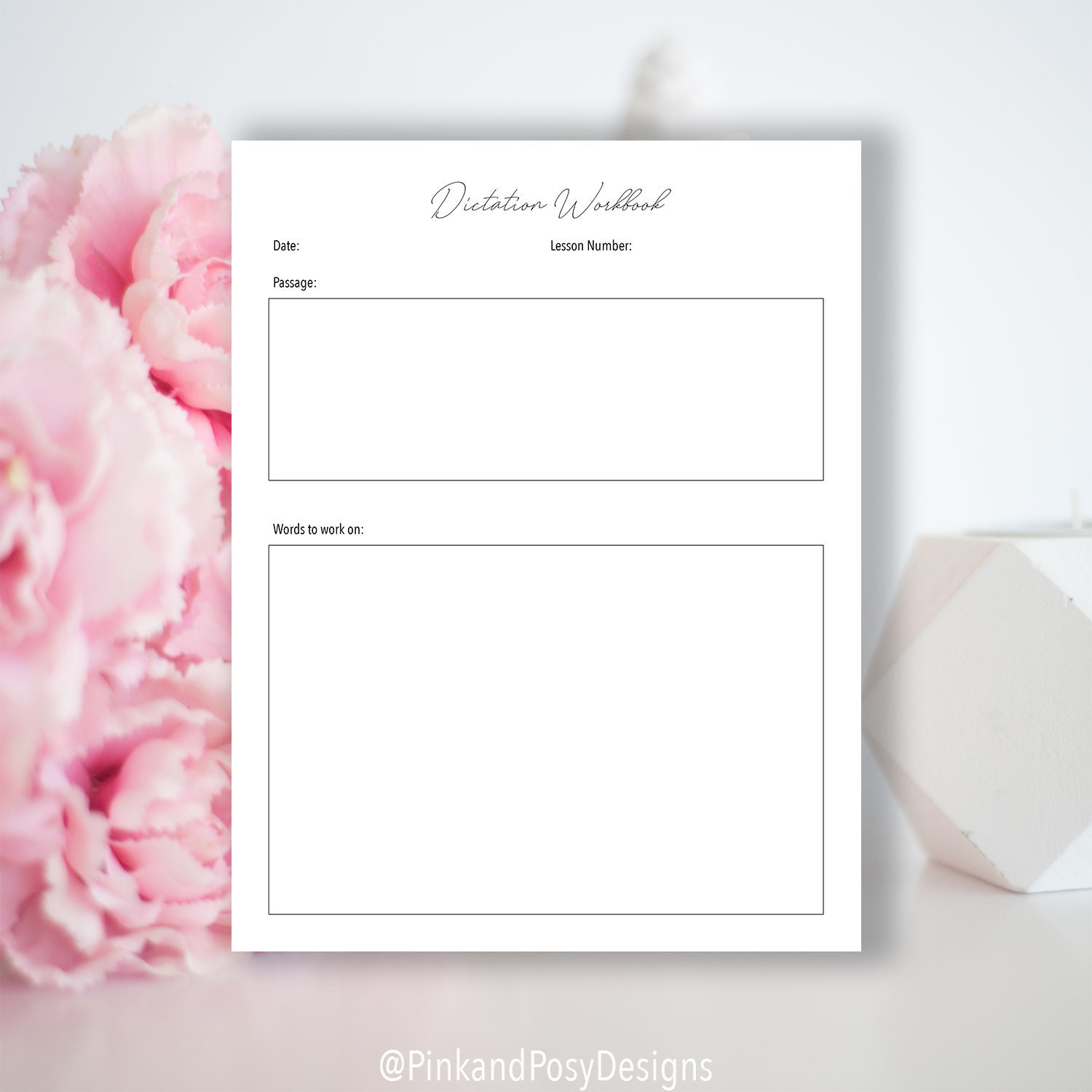 Charlotte Mason Dictation Notebook Fully Editable - Etsy