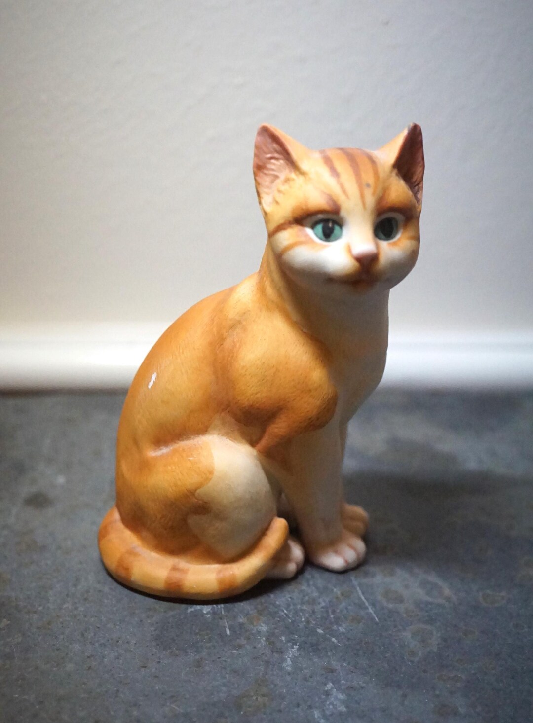 Andrea American Shorthair Orange Tabby Cat Figurine, 1985, *READ ...