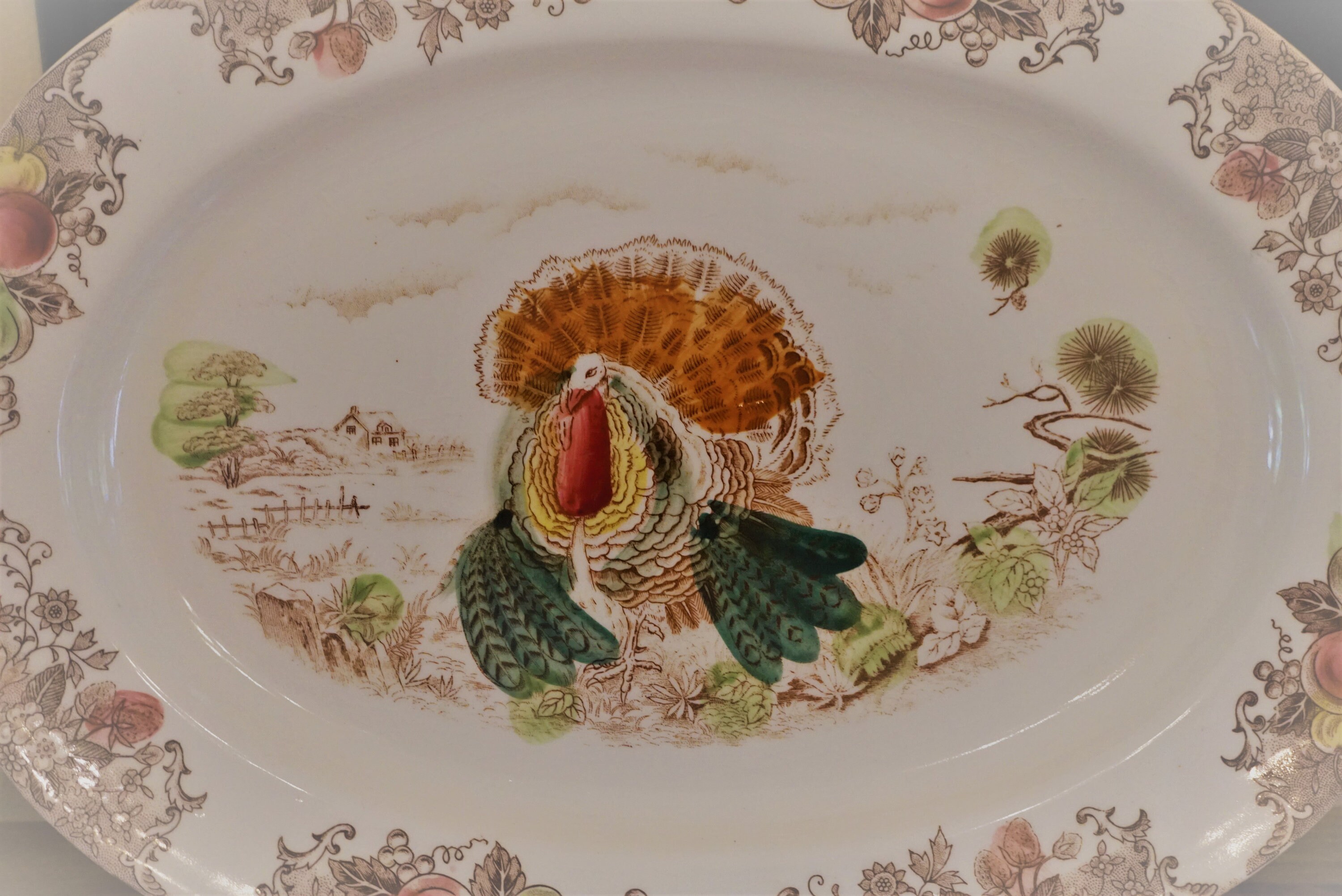 Vintage Turkey Holiday Platter Serving Dish, *READ DESCRIPTION BELOW - Etsy