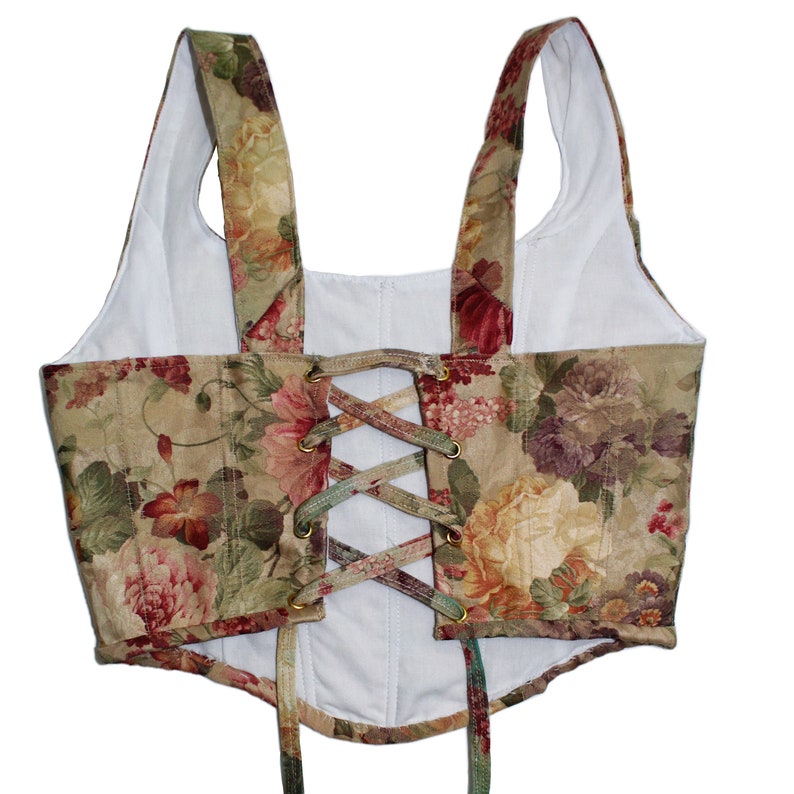 Handmade Corset Top Made Using Vintage Recycled Materials | Etsy