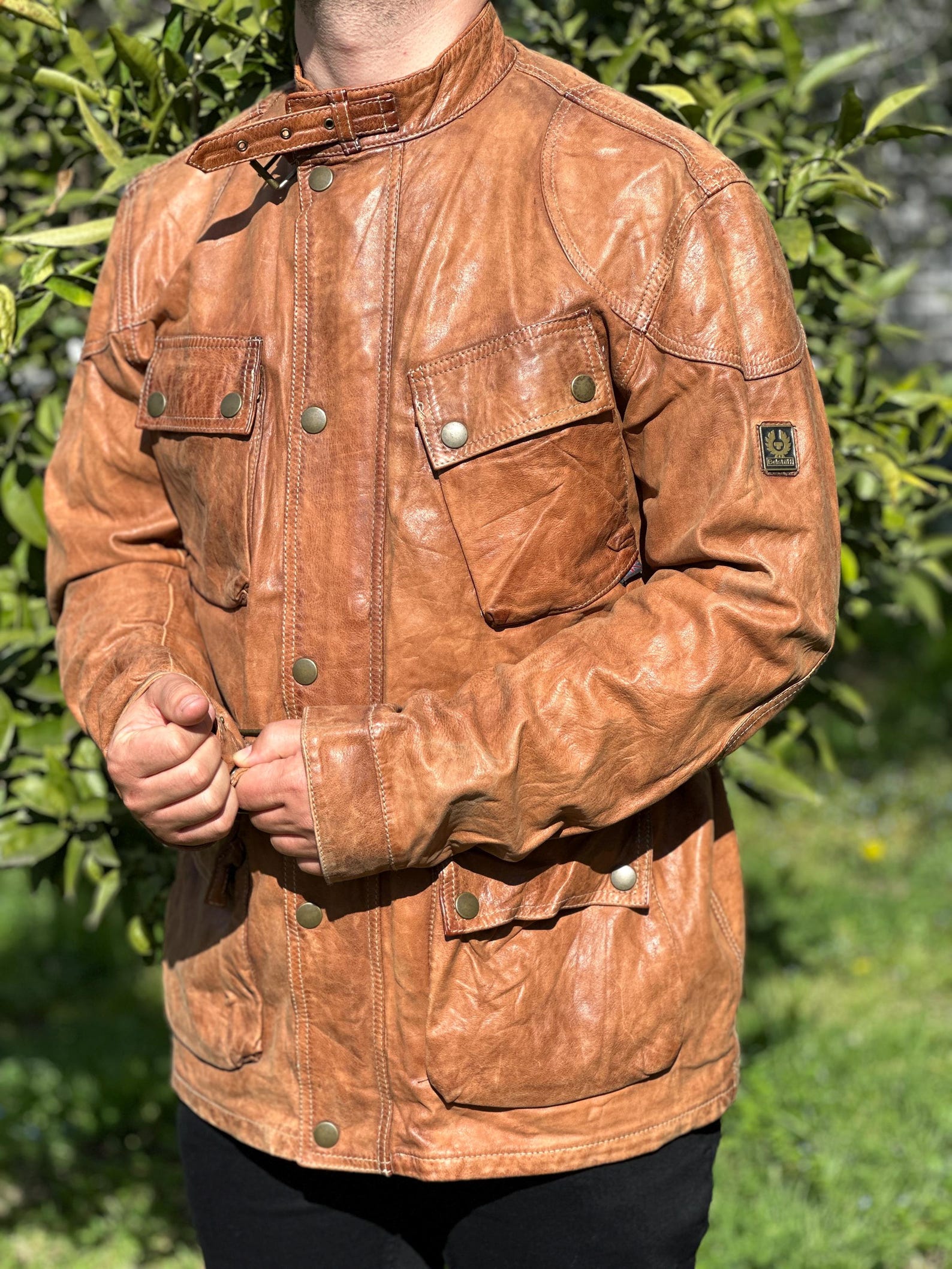 Belstaff Panther 1966 Motorcycle Biker Leather David Beckham Rider Size ...