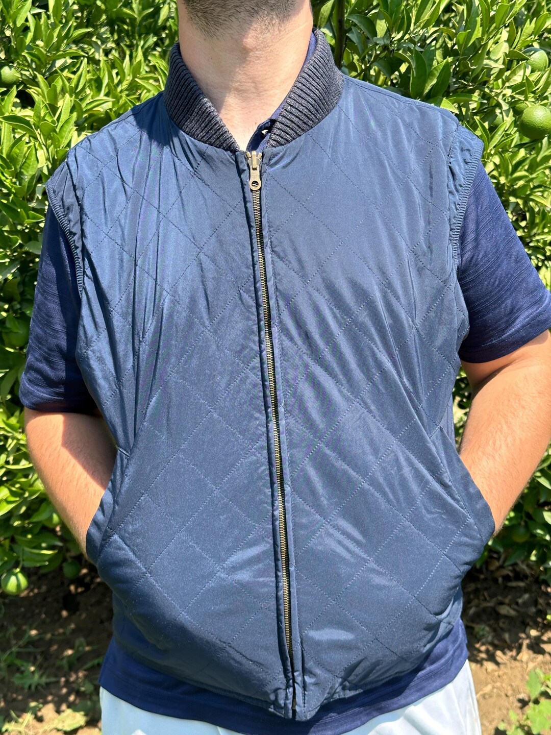 Limited Loro Piana Horsey Jacket Gilet Waistcoat Vest Quilted Cashmere ...