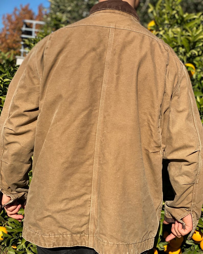 Detroit Carhartt J285 FRB Jacket Blanket Flannel Corduroy Swing Vintage Size XL - Etsy
