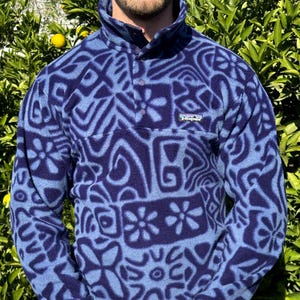 Rare Limited Patagonia Aztec 1994 T Fleece Sweater Pullover Size XS - Etsy