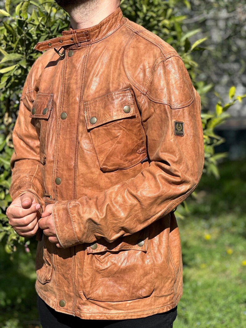 Belstaff Panther 1966 Motorcycle Biker Leather David Beckham Rider Size XXL - Etsy Canada