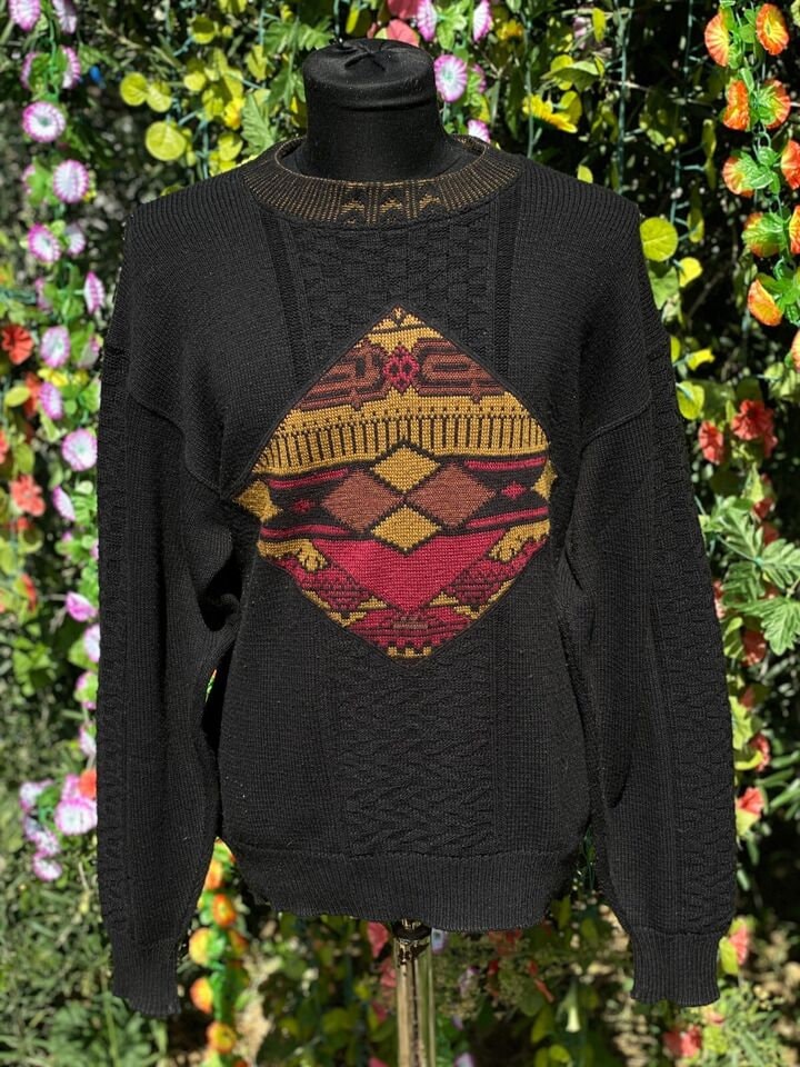 Vintage West Germany Carlo Colucci Knitted Sweater Size 52 L - Etsy