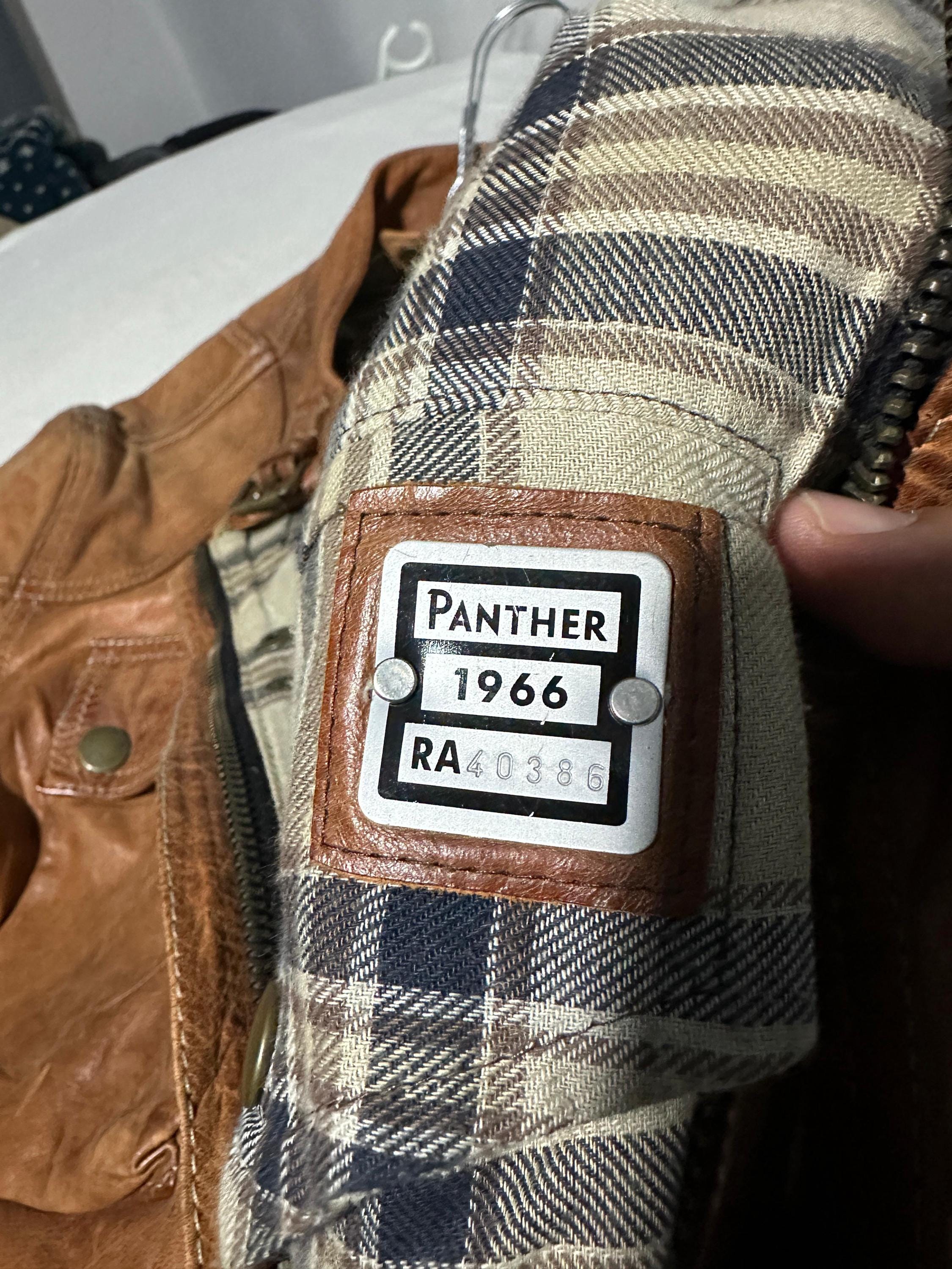 Belstaff Panther 1966 Motorcycle Biker Leather David Beckham Rider Size ...