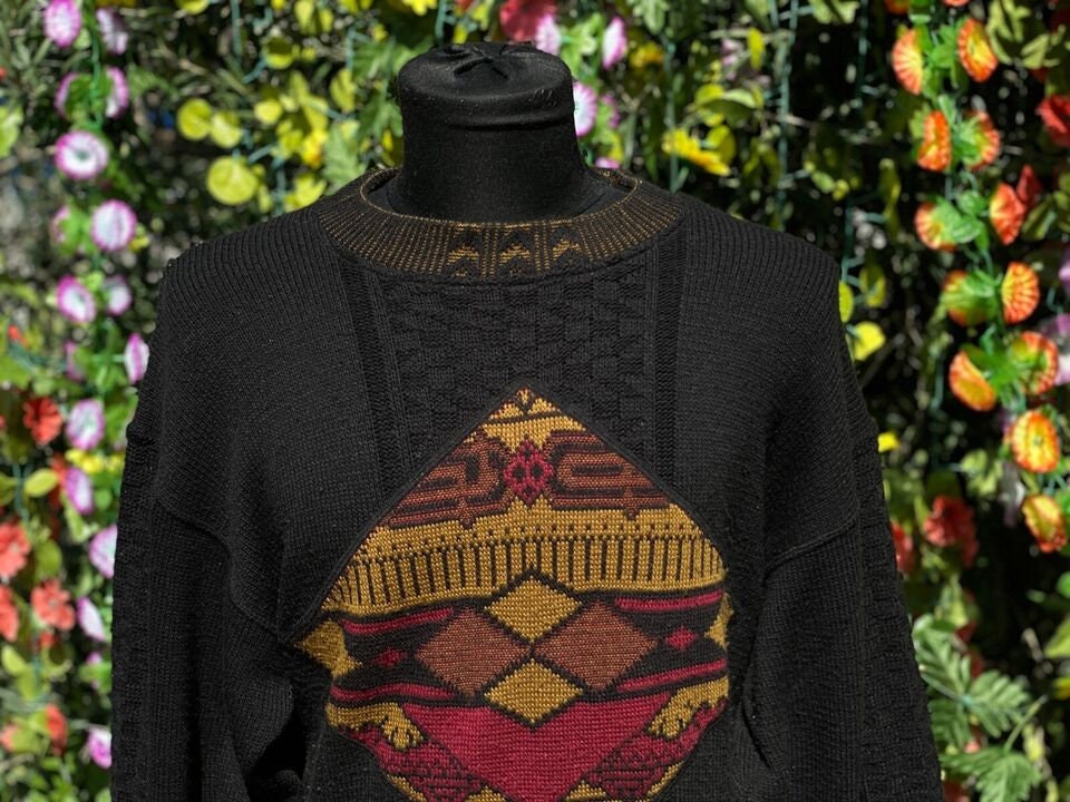 Vintage West Germany Carlo Colucci Knitted Sweater Size 52 L - Etsy