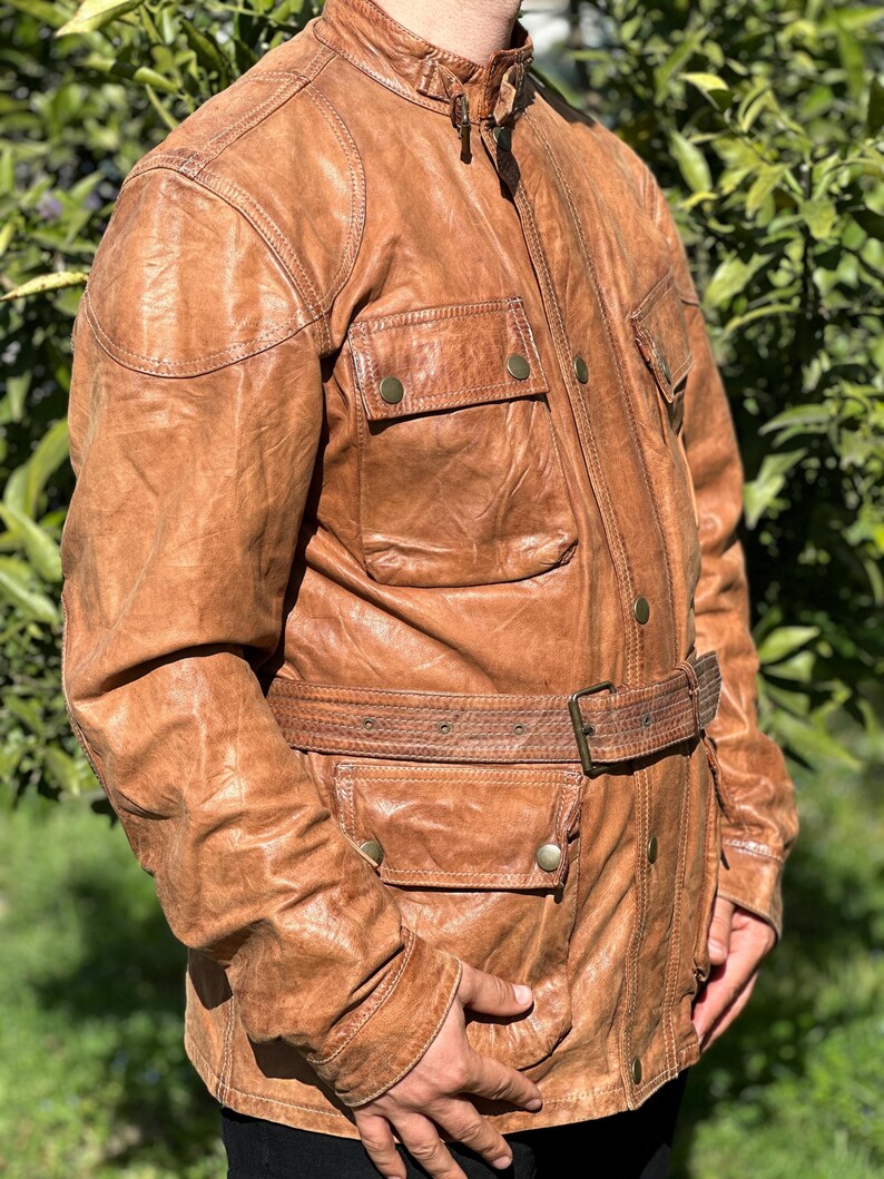 Belstaff Panther 1966 Motorcycle Biker Leather David Beckham Rider Size XXL - Etsy Canada