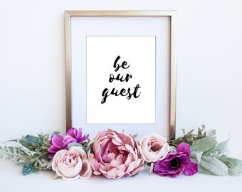 Be Our Guest Sign - Etsy