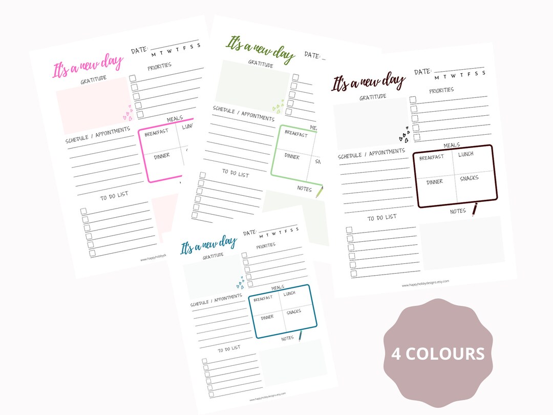 Pink Daily to Do List Printable, Simple to Do List Printable, Printable ...