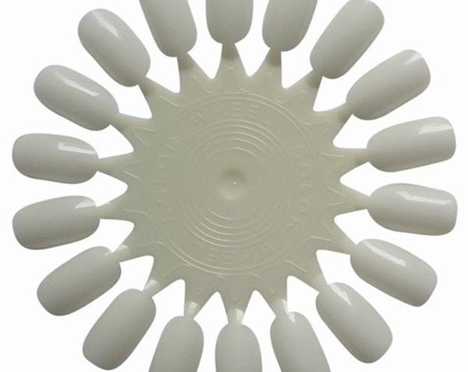 10 or 20 Pcs Ivory-white Acrylic Wheel False Nail Art Tips | Etsy