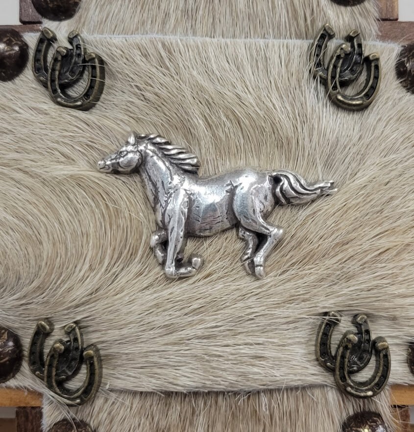 Cowhide Horse Cross - Etsy