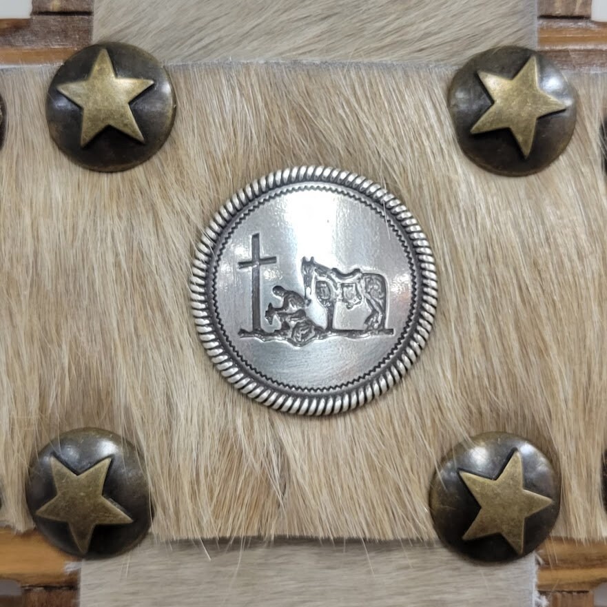 Cowboy Cowhide Cross - Etsy