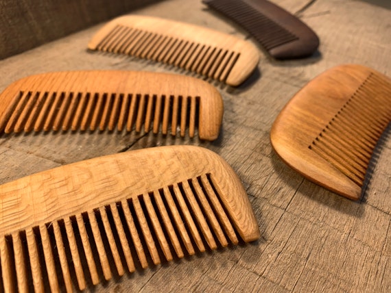 Handmade Wooden Comb FINE TEETH | Etsy