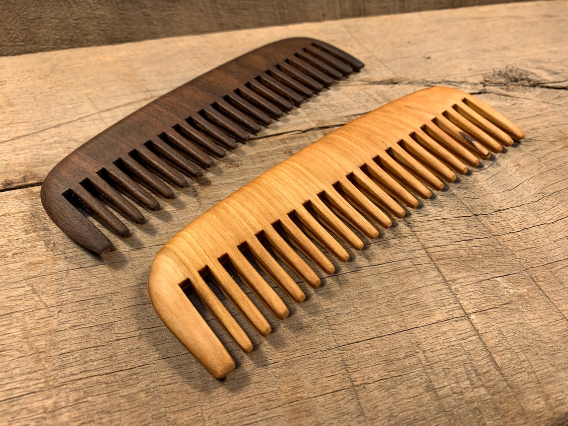 Long Handmade Wood Comb WIDE TOOTH - Etsy