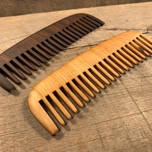 Long Handmade Wood Comb (WIDE TOOTH) - Etsy