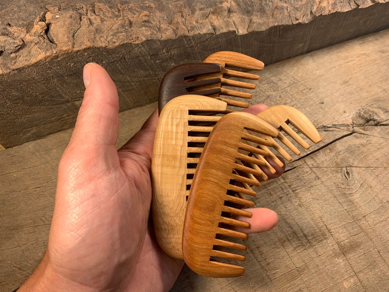 Handmade Wood Comb WIDE TOOTH - Etsy