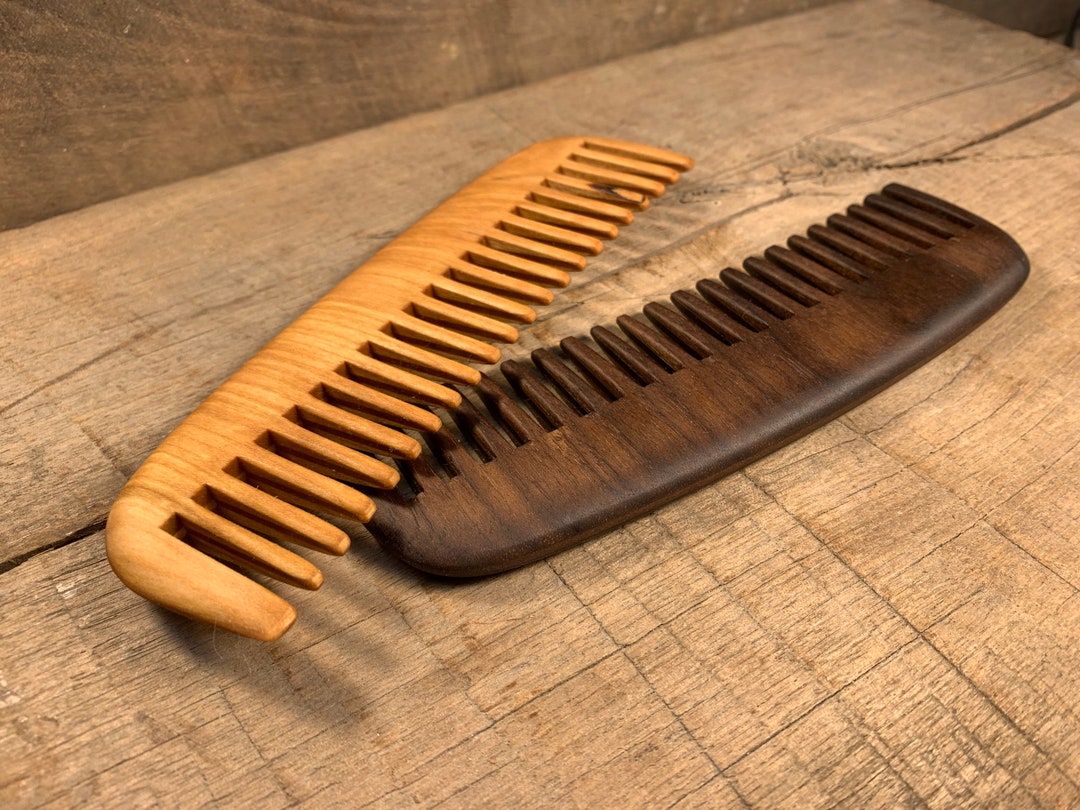 Long Handmade Wood Comb (WIDE TOOTH) - Etsy