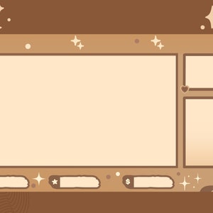 Animated Cozy Cafe Coffee Twitch Pack for Streamers | Cute Comfy ...