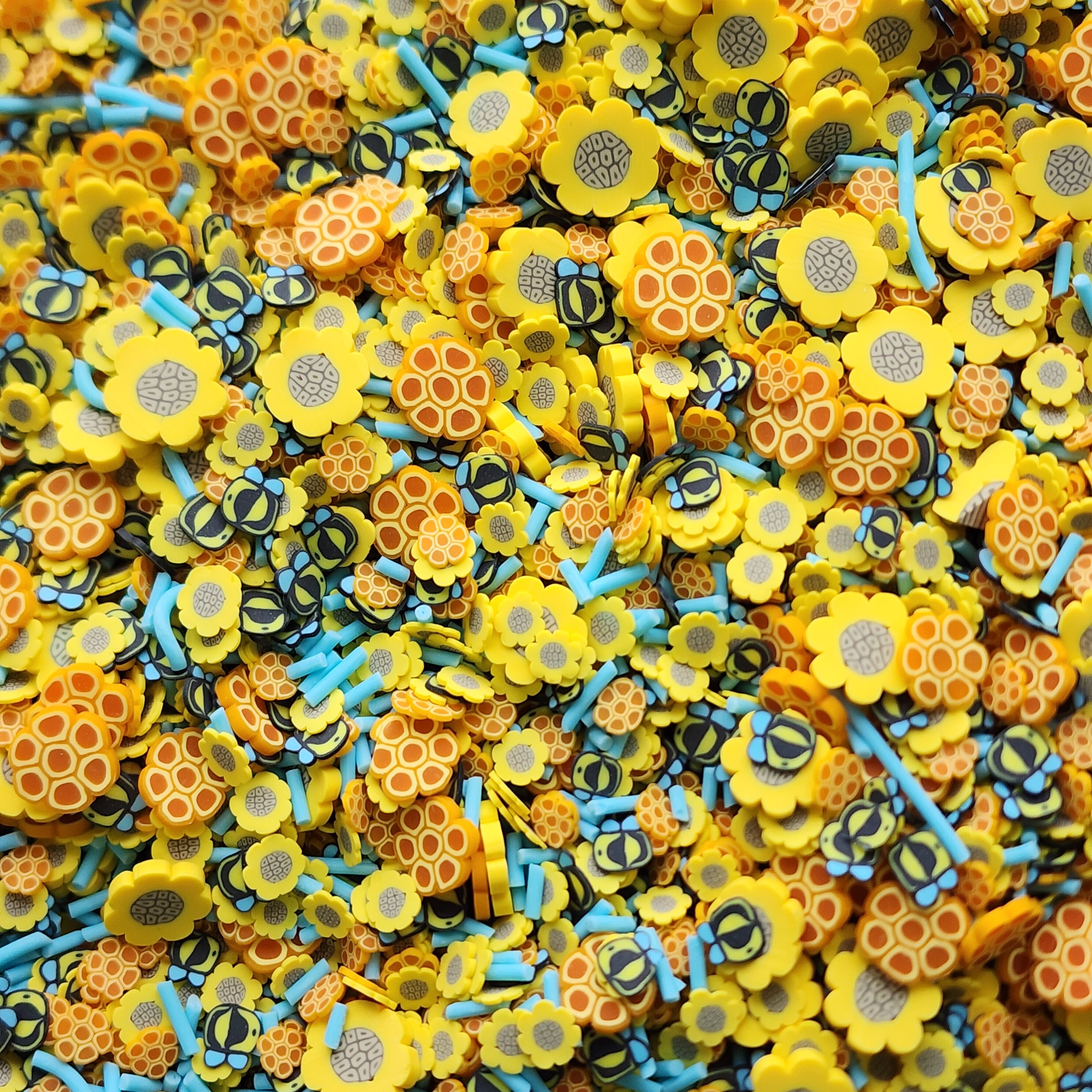 Honeycomb Honey Bee Sprinkle Mix, Honeycomb Bee Summer Polymer Clay ...