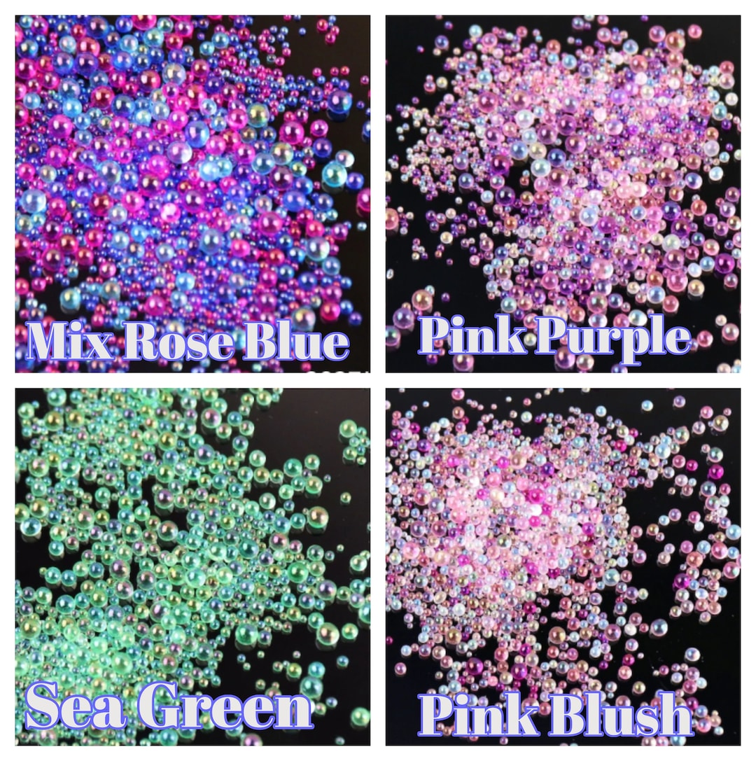 3D Mini Bubble Ball Caviar Beads - Mixed Sizes for DIY Jewelry, Charms ...