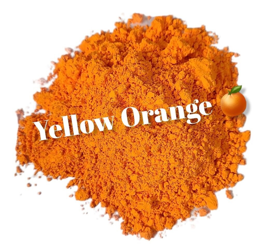 Yellow Orange Fluorescent Pigment Color for Epoxy Resin, Mica Powder ...
