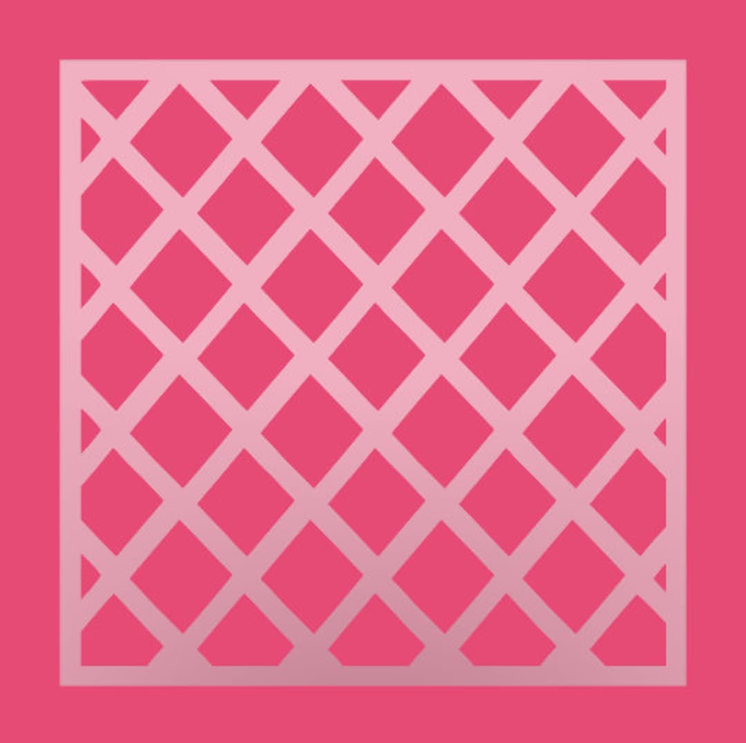 Square Pattern Stencil - Reusable DIY Multipurpose Check Pattern for ...