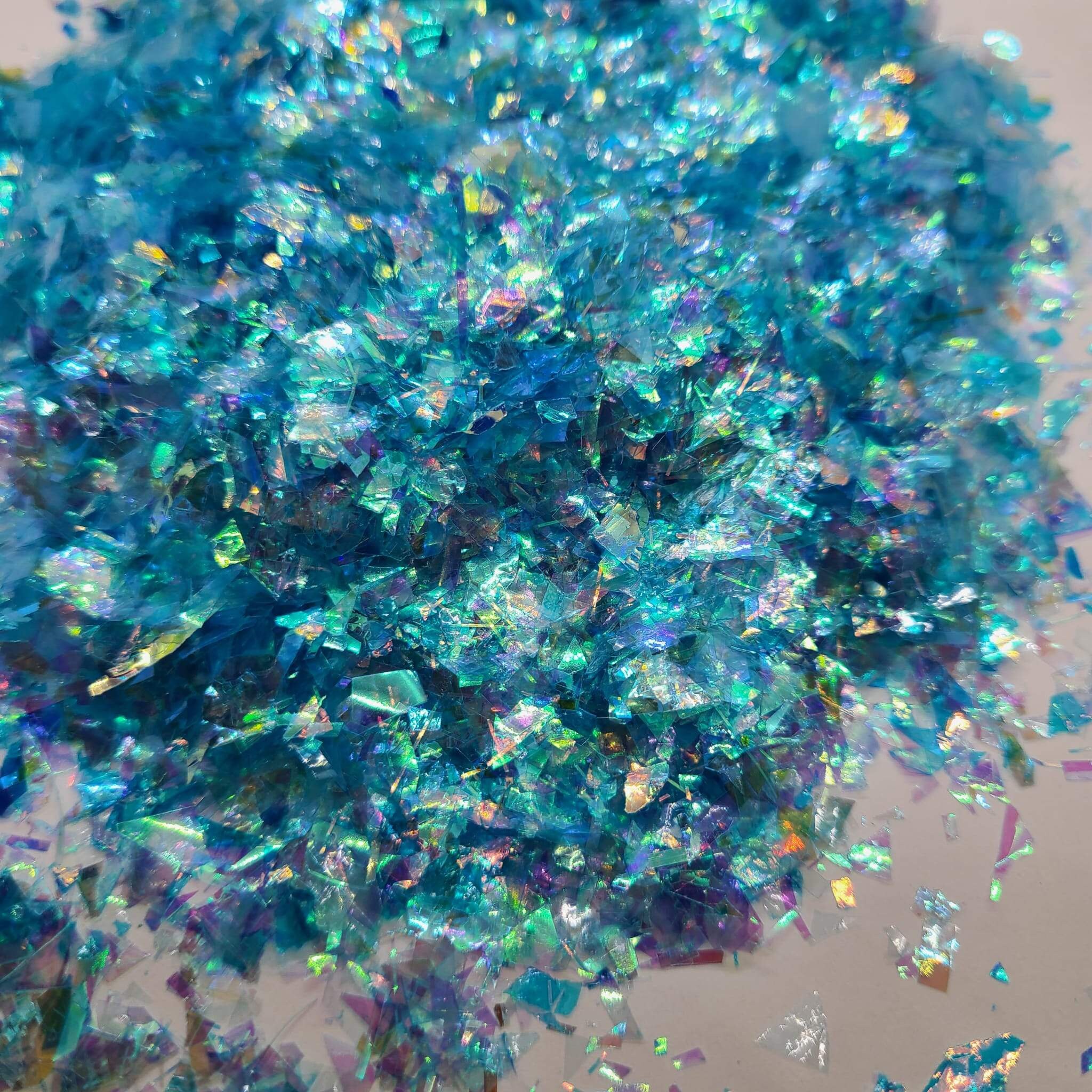 10g Light Blue Color Holographic Cellophane Glitter, Resin, Nail Art ...