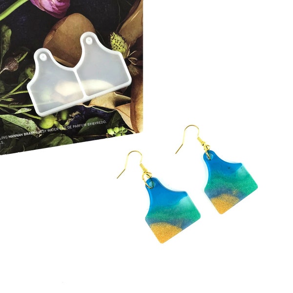 Cow Tag Keychain - Etsy