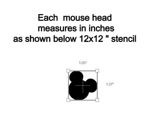 Mouse Head Pattern Stencil Mouse Pattern Stencil Cookie - Etsy