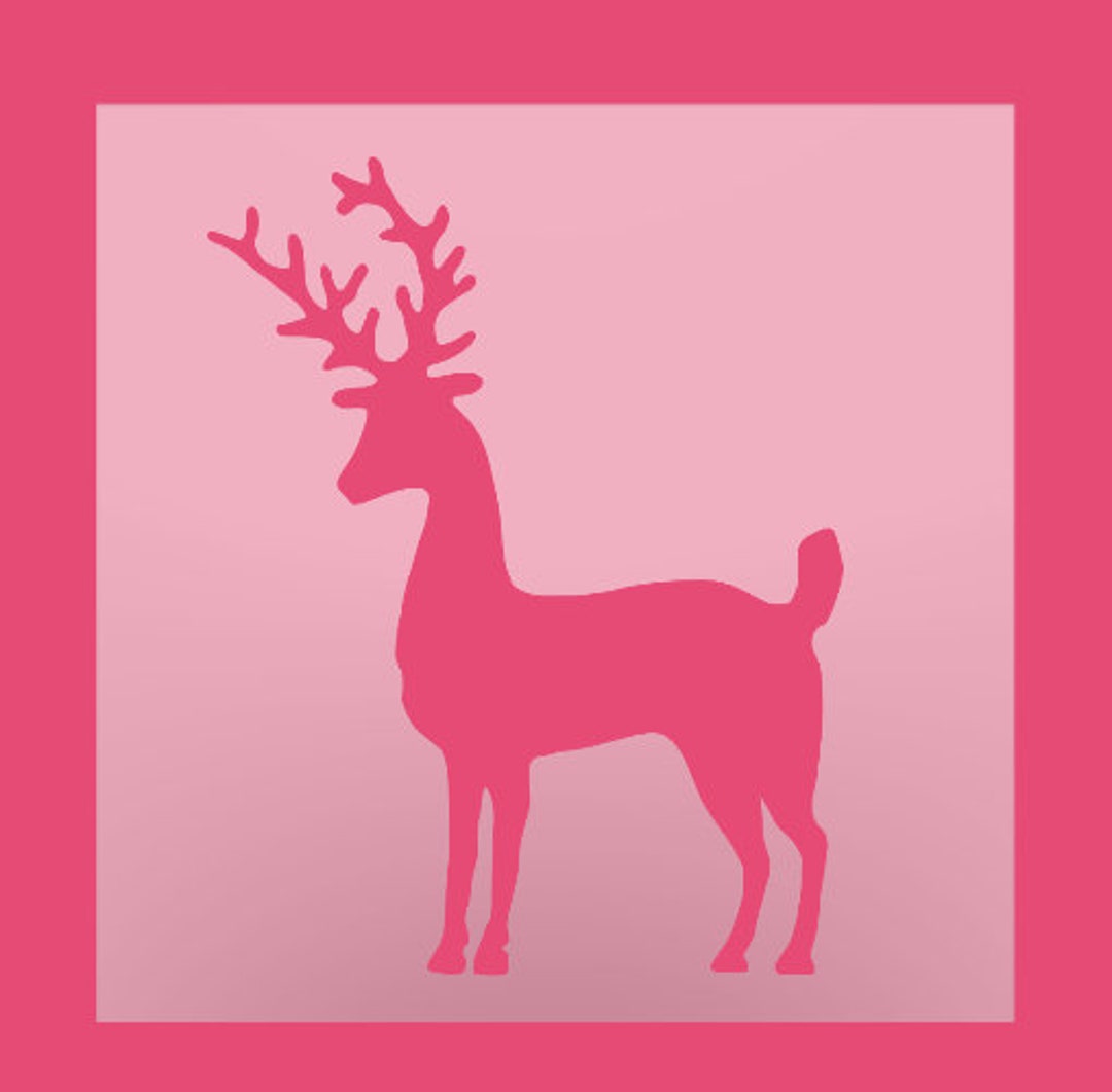 Reindeer Stencil - Rudolph Stencil - Cookie Stencil - DIY Stencil ...