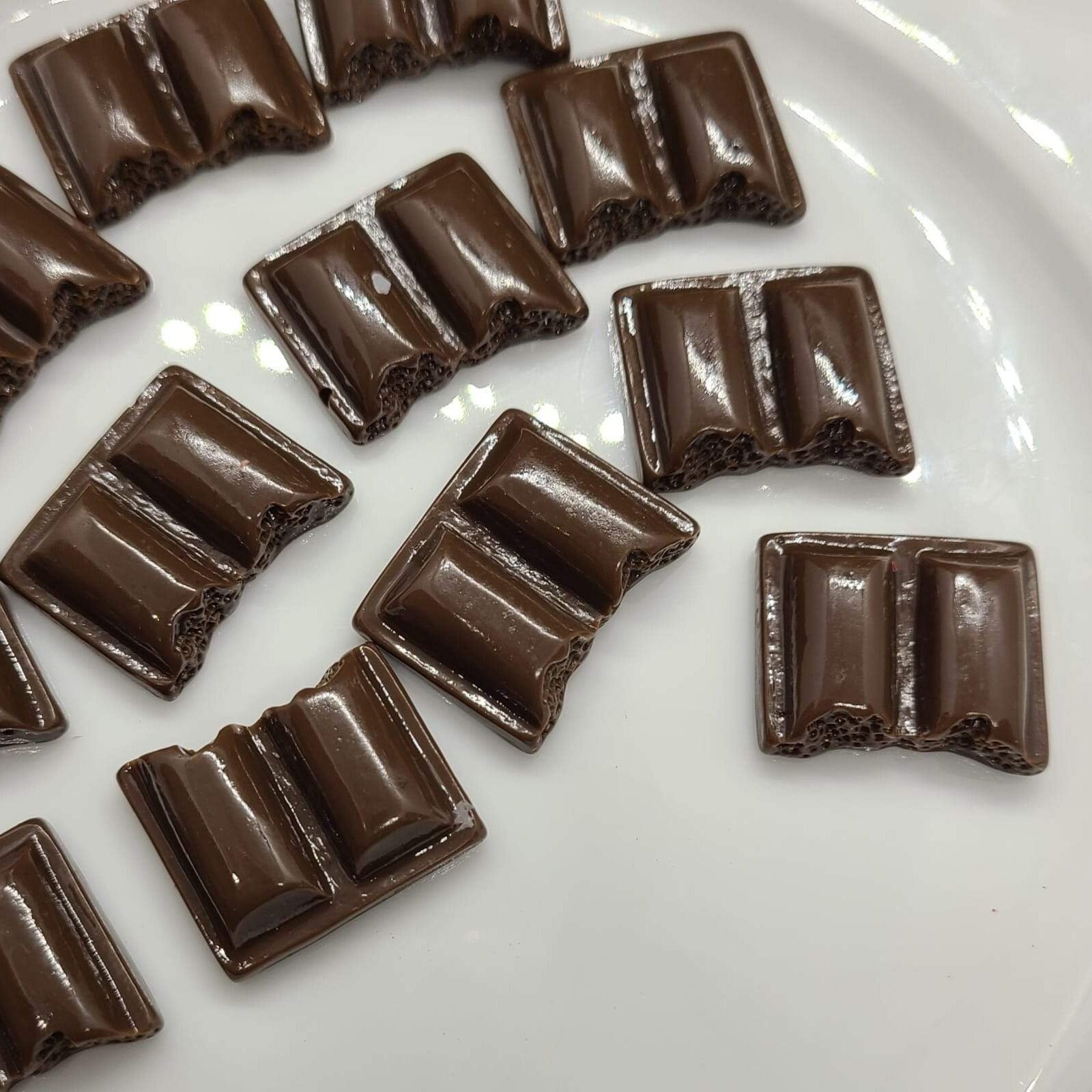 Kawaii DIY Resin Chocolate Bar & Sweets Cabochons for Craft Decoration ...