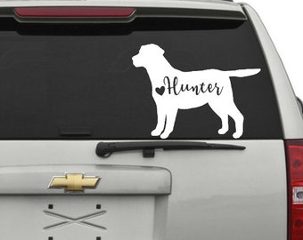 Labrador Retriever Decal Personalized Lab Decal Car Decal - Etsy