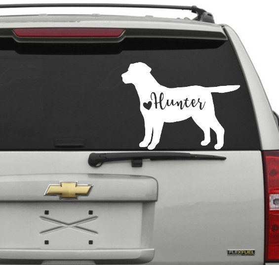 Labrador Decal Custom Decal Labrador Dog Decal - Etsy