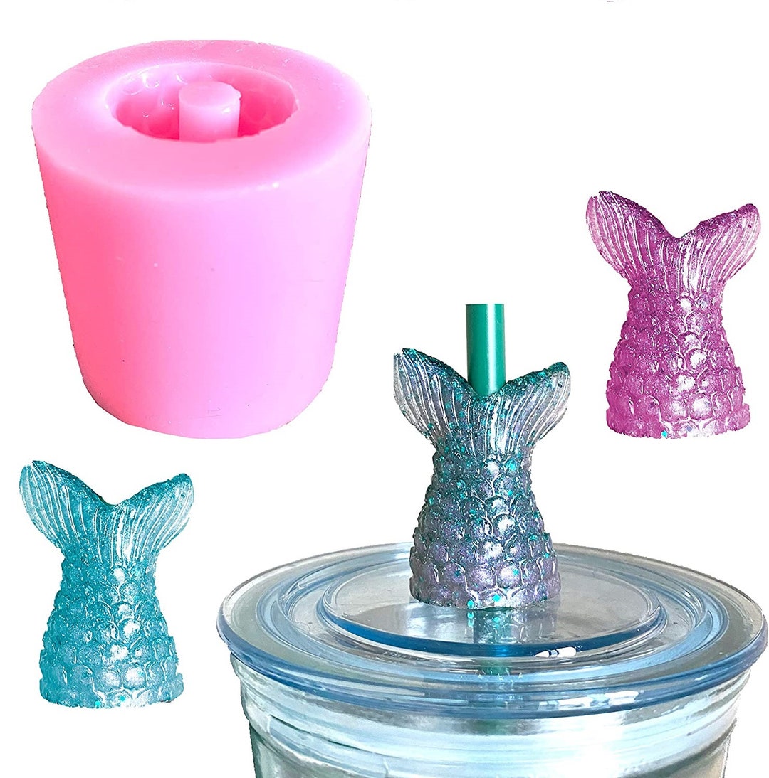 Mermaid Tail Straw Topper Mold Mermaid Straw Topper Straw - Etsy